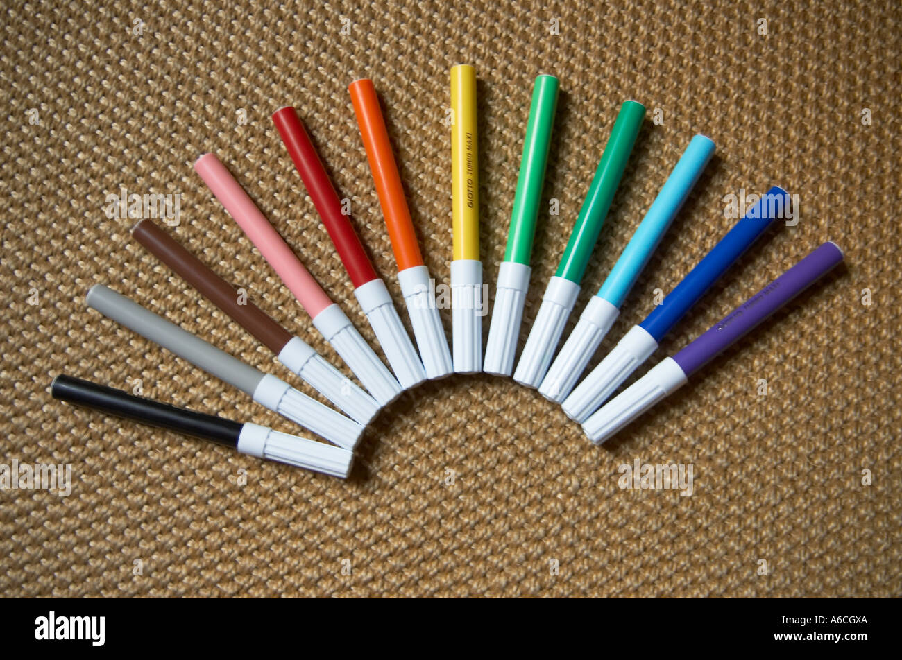 felt-tip pen colours Stock Photo - Alamy