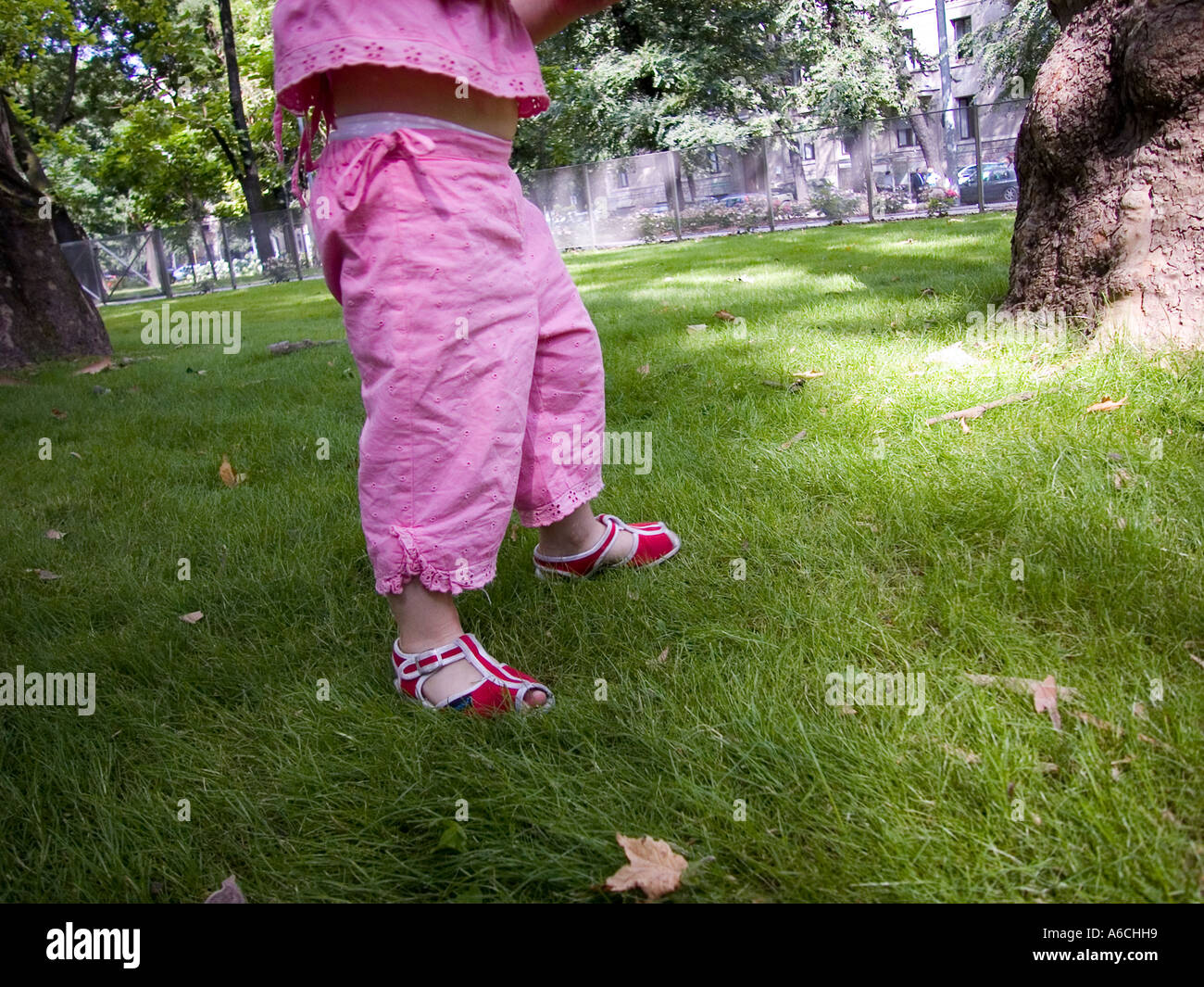 Children in a grass field Stock Photo - Alamy