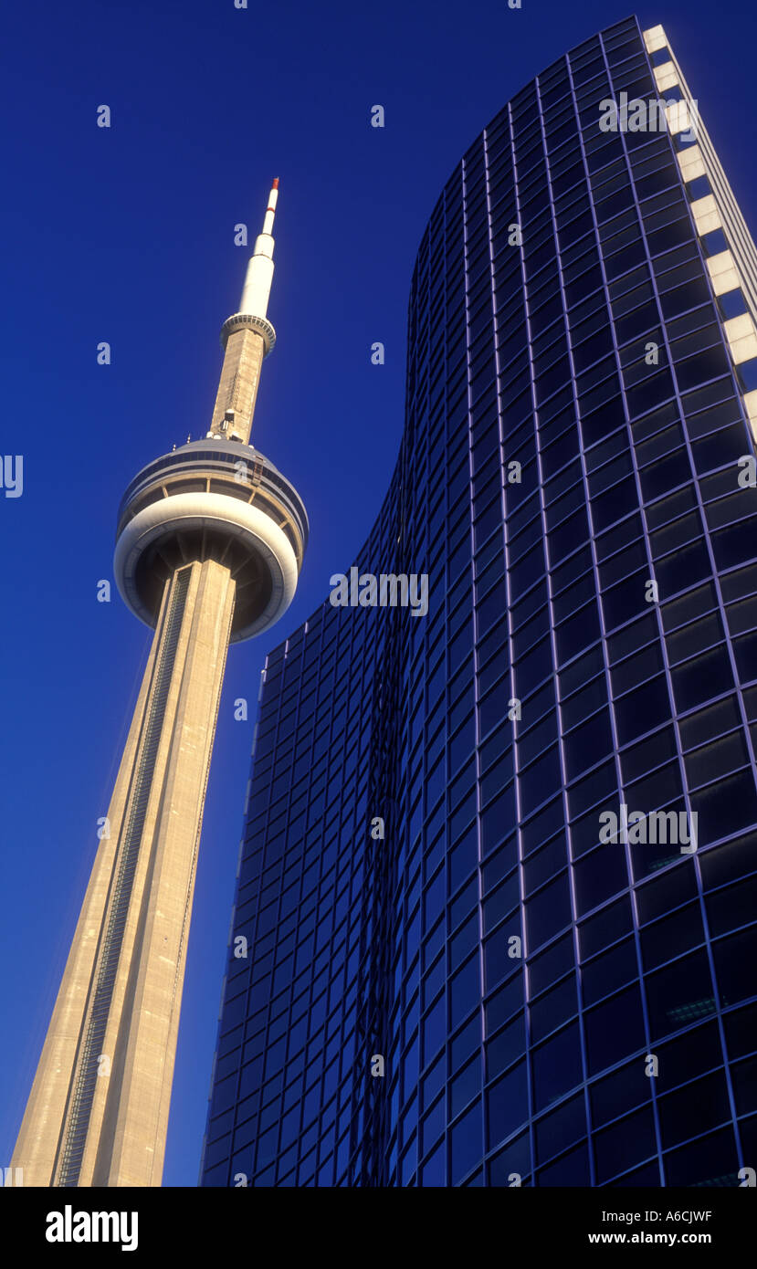 Canada Ontario Toronto CN tower and office building Stock Photo - Alamy