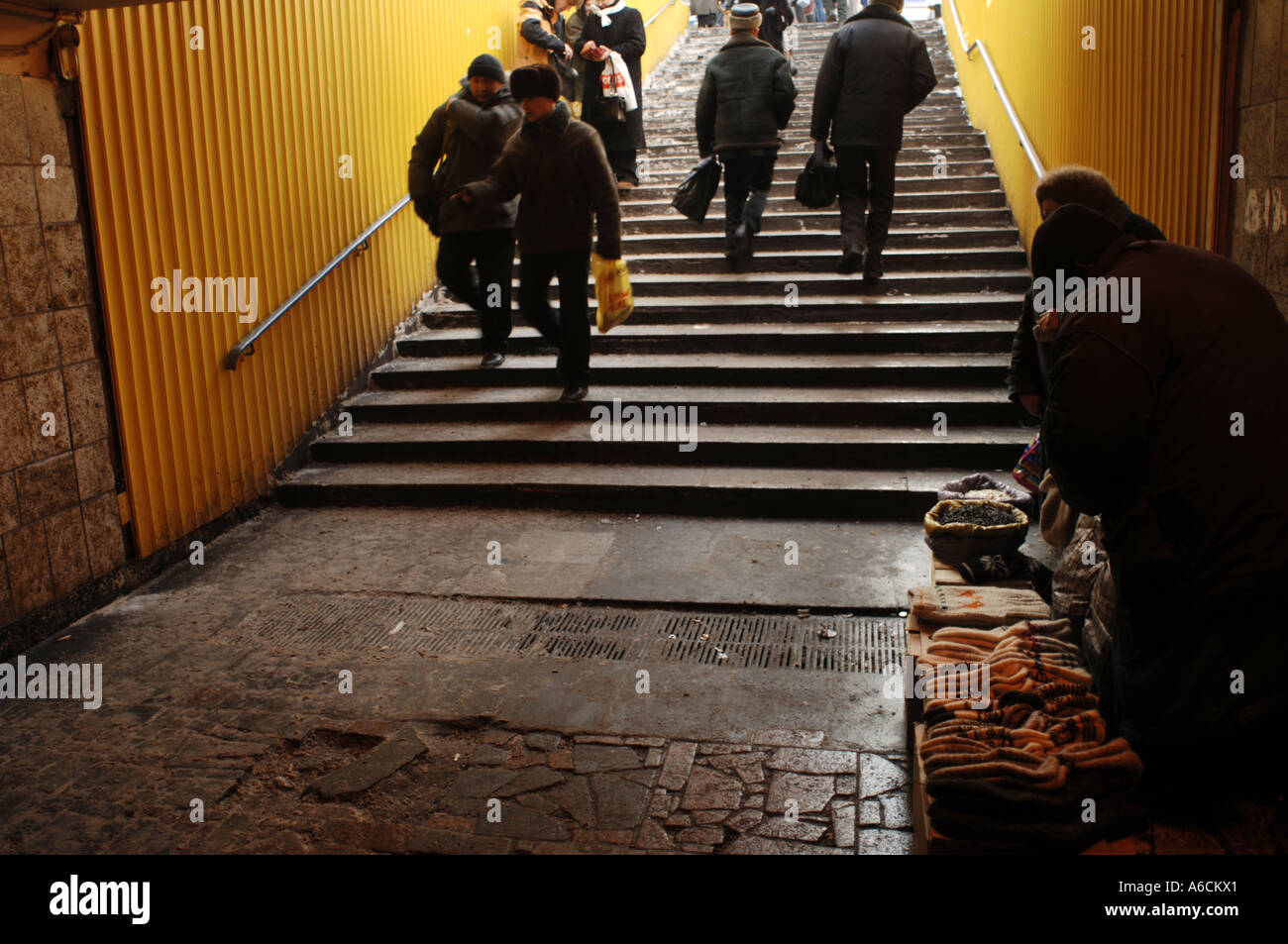 Underpass scene in Moscow at Paveletskaya Square Stock Photo - Alamy