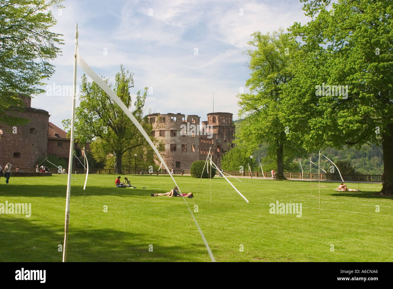 Heidelberg Castle gardens Heidelberg Germany Stock Photo - Alamy