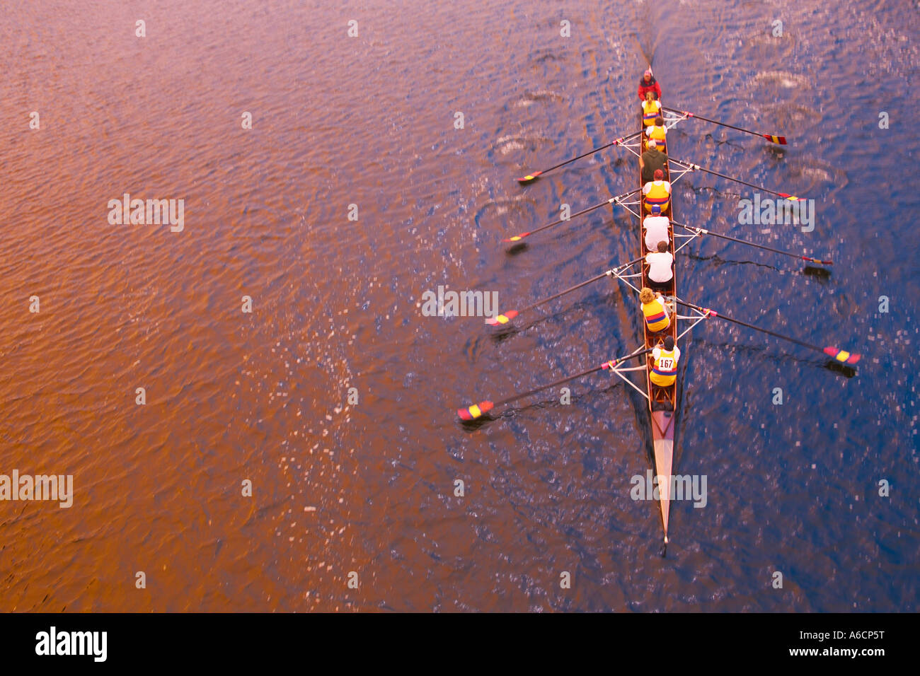 Overview of Rowing Stock Photo - Alamy