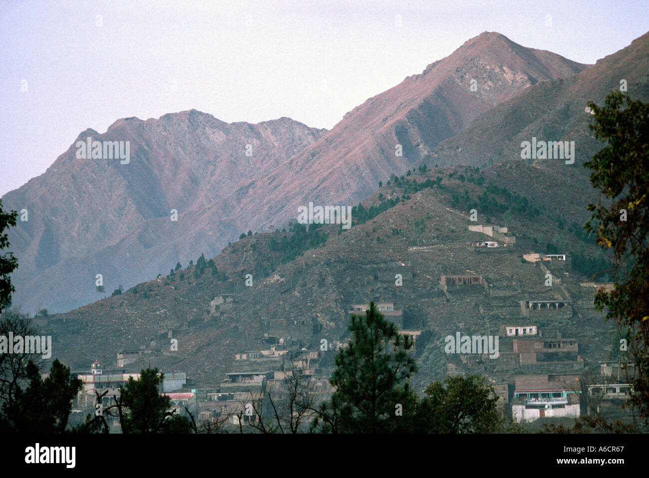 Pakistan Swat Valley mountains surrounding Mingora Stock Photo - Alamy
