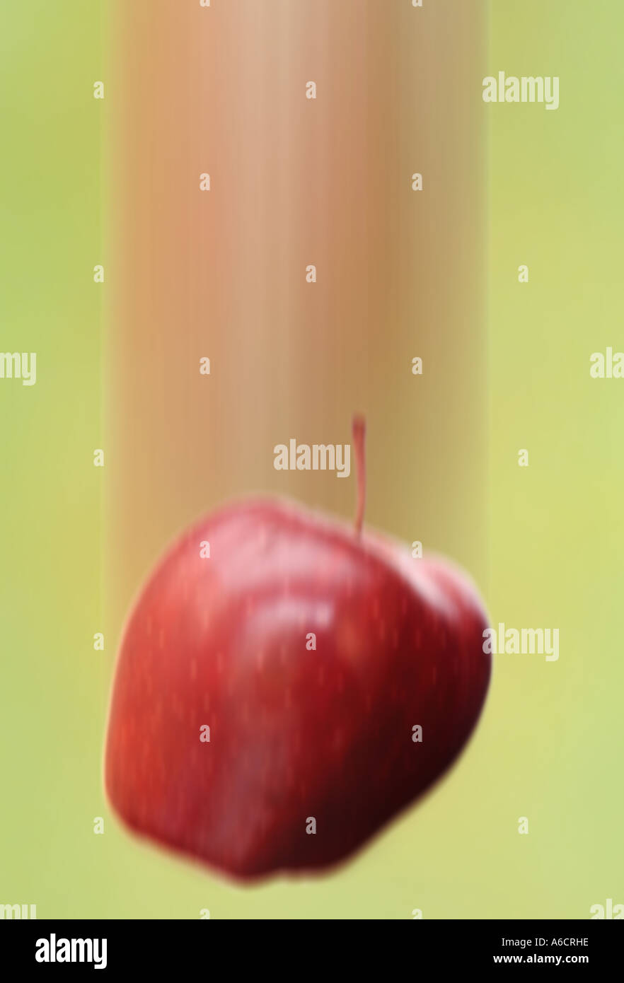 Newton gravity apple hi-res stock photography and images - Alamy