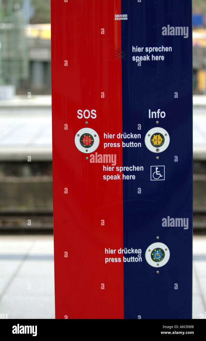 Train platform help point hi-res stock photography and images - Alamy