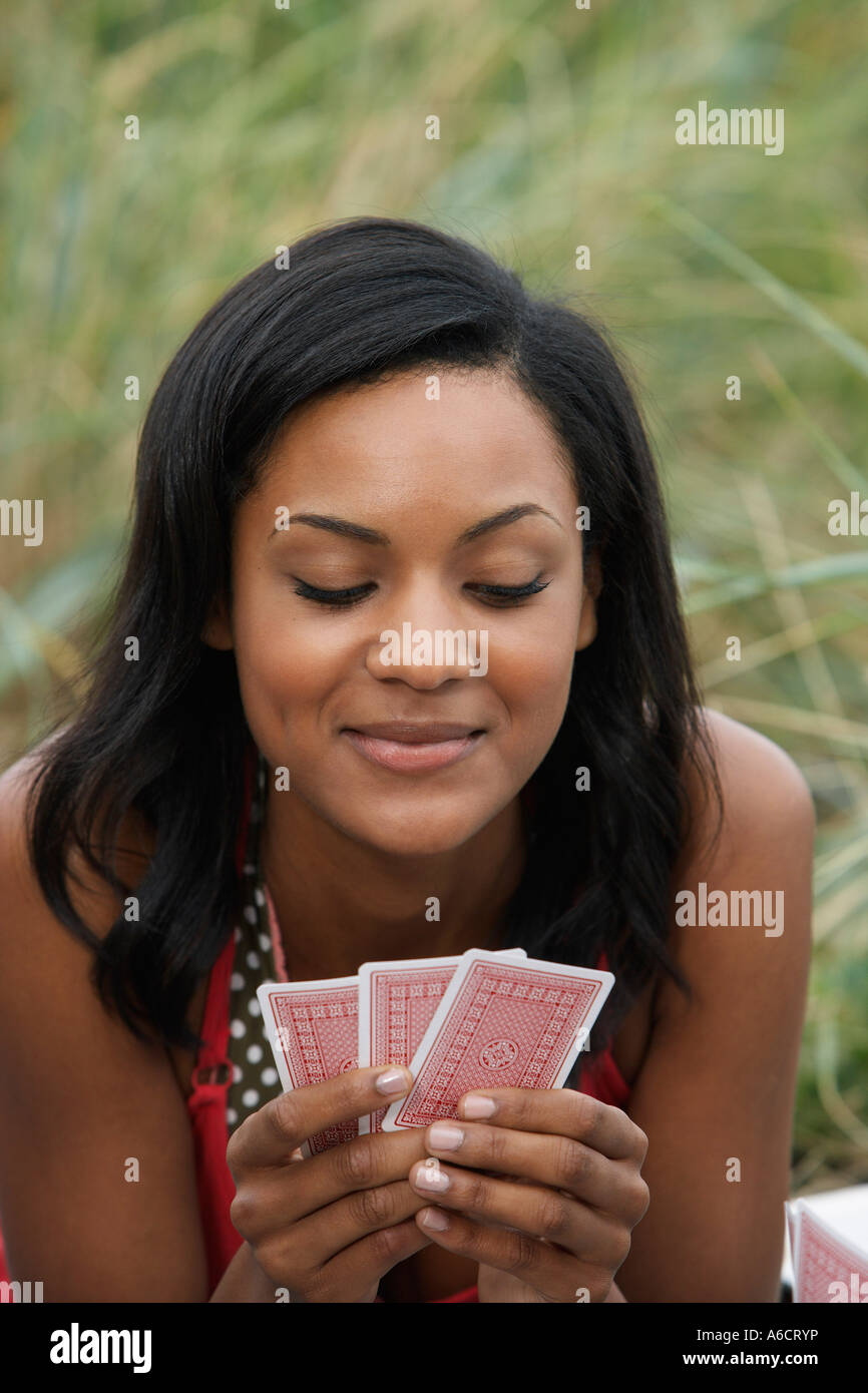 Hand Holding A Playing Card High Resolution Stock Photography and ...