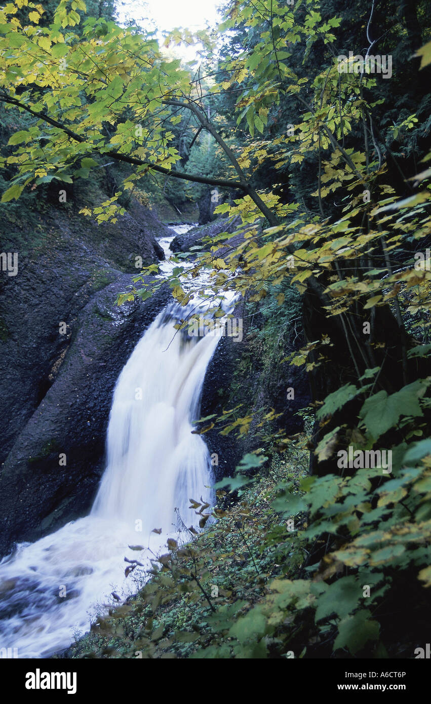 Waterfall on the Black River, Michigan, USA Stock Photo - Alamy