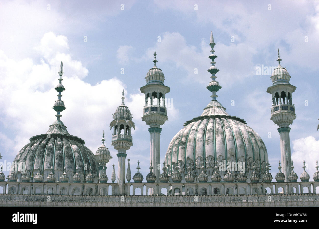 Pakistan Rawalpindi Rajah Bazaar minarets Domes of Jamia Masjid Stock ...