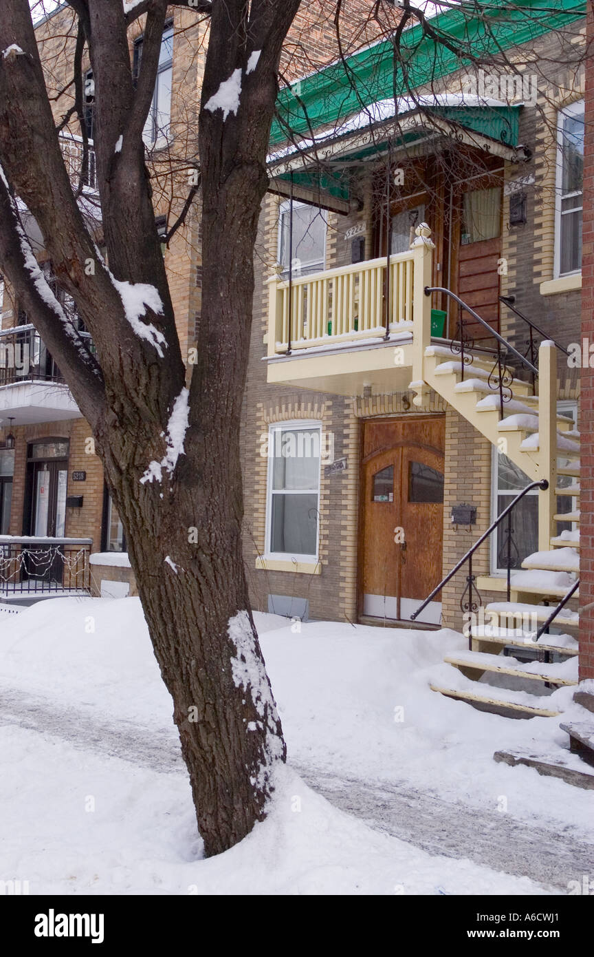 Plateau Mont Royal Montreal Quebec Canada Stock Photo - Alamy