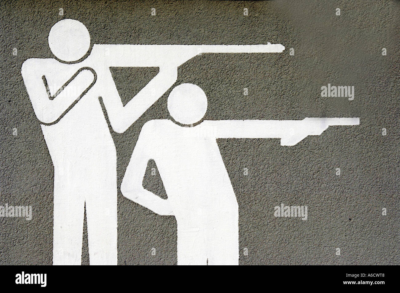 shooting club sign gun figure shoot kill weapon firearm aim handgun ...