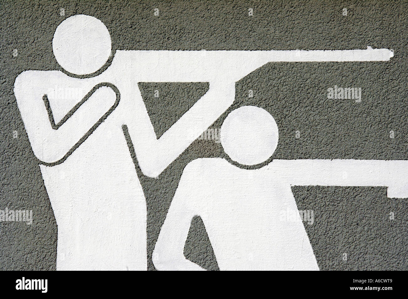 shooting club sign gun figure shoot kill weapon firearm aim handgun ...