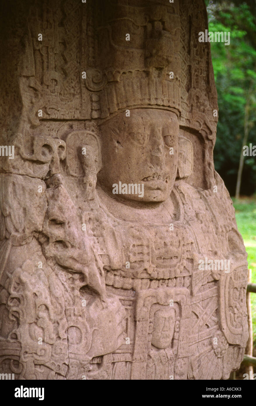 STELA K dated to 805 AD depicts the MAYAN ruler CAUAC SKY who liberated ...