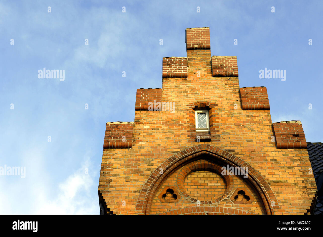 red brick traditional building germany Stock Photo - Alamy
