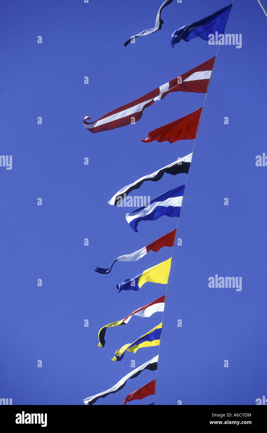 Flags of various countries fluttering Stock Photo - Alamy