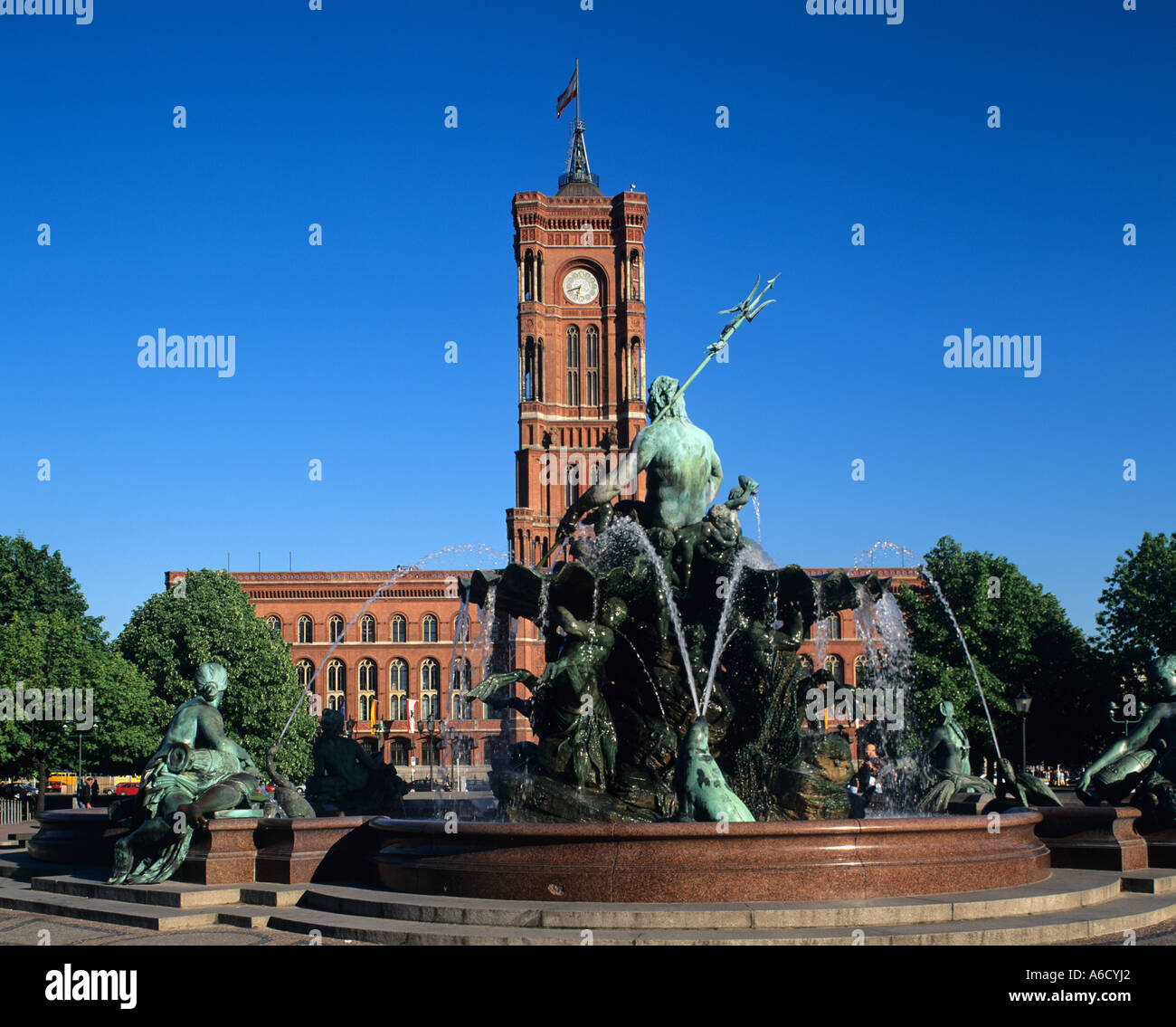 Europa Europe Germany Deutschland Berlin Mitte Rotes Rathaus Red Town ...