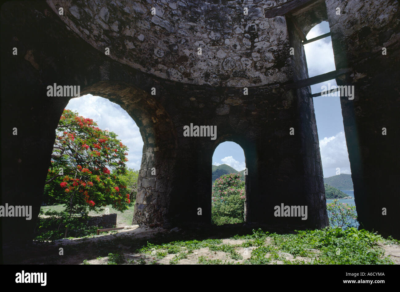 RUINS of ANNABERG 18th century DUTCH SUGAR PLANTATION on ST JOHN ISLAND ...