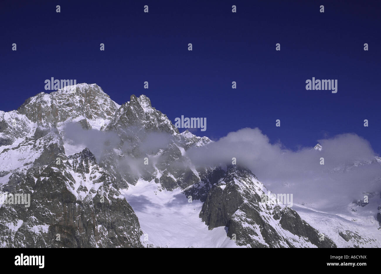 Panoramic view of Mont Blanc, Chamonix, France Stock Photo - Alamy