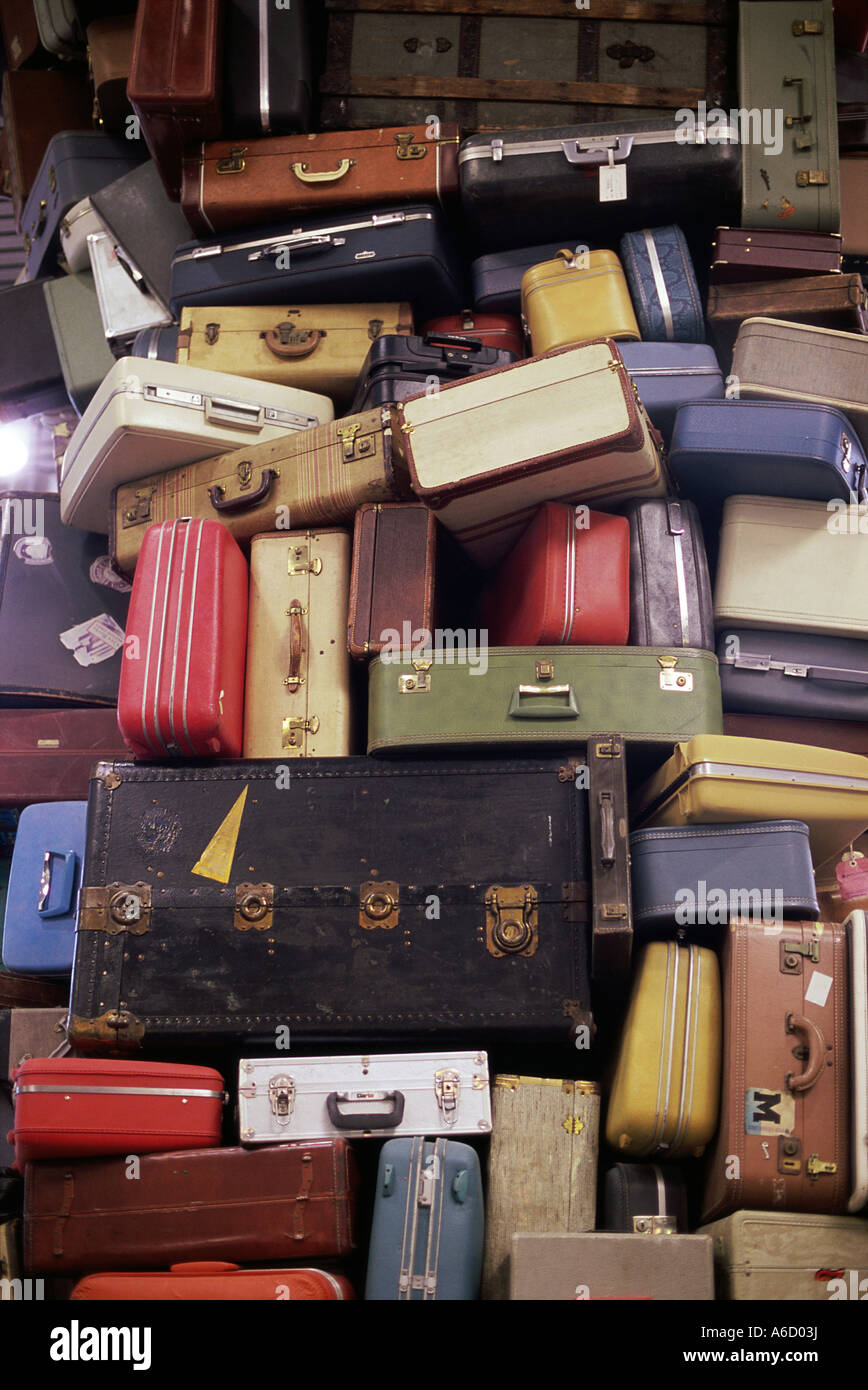 Stack of suitcases Stock Photo - Alamy