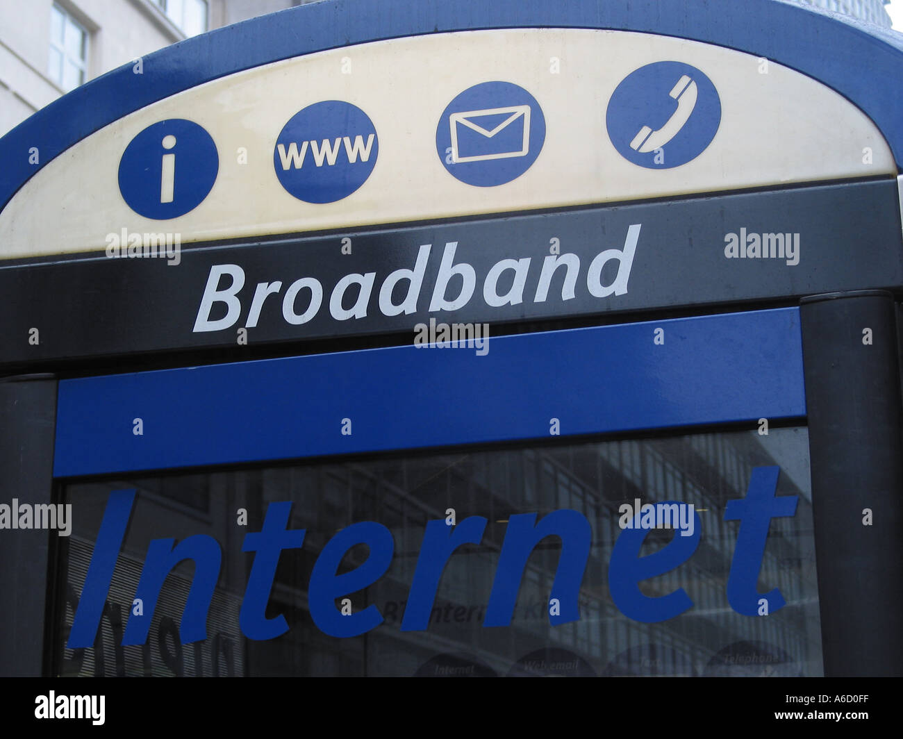 Broadband Internet Access Telephone Box, London, England, United ...