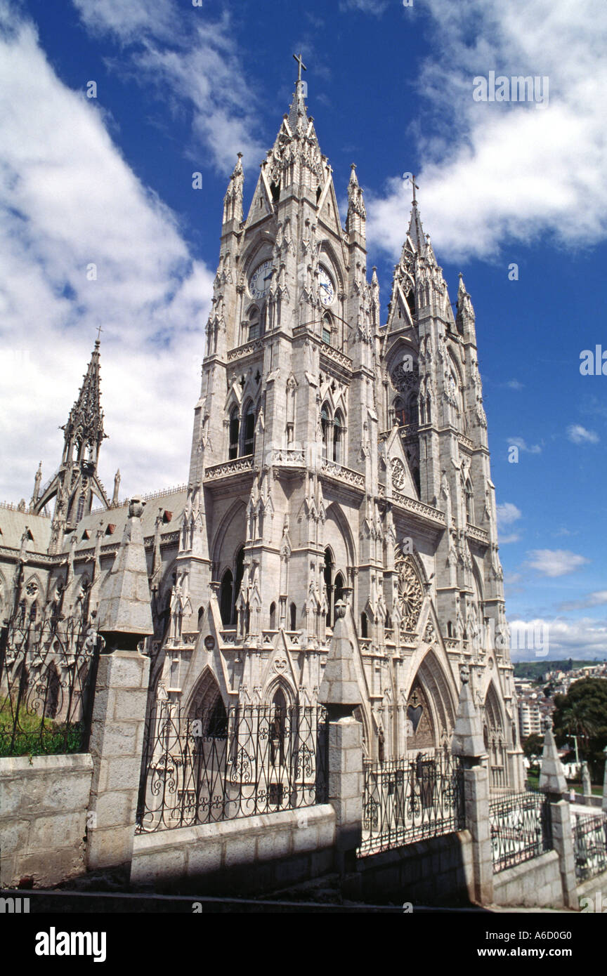 FACADE of the QUITO CATHEDRAL QUITO ECUADOR Stock Photo - Alamy