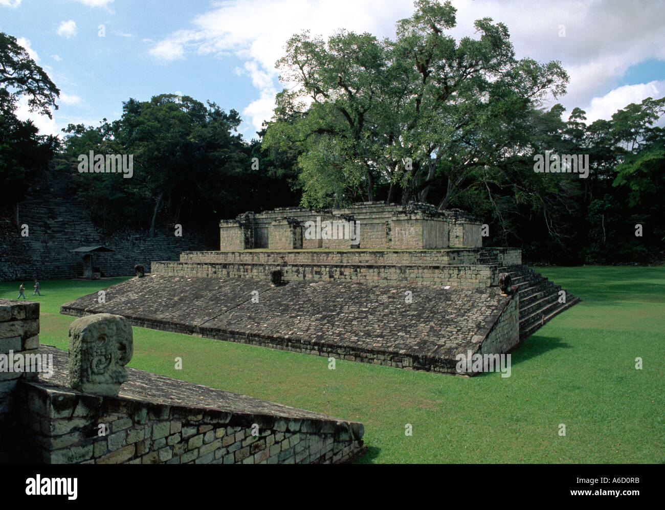 The BALL COURT dated to 775 AD and built on two previous structures was ...