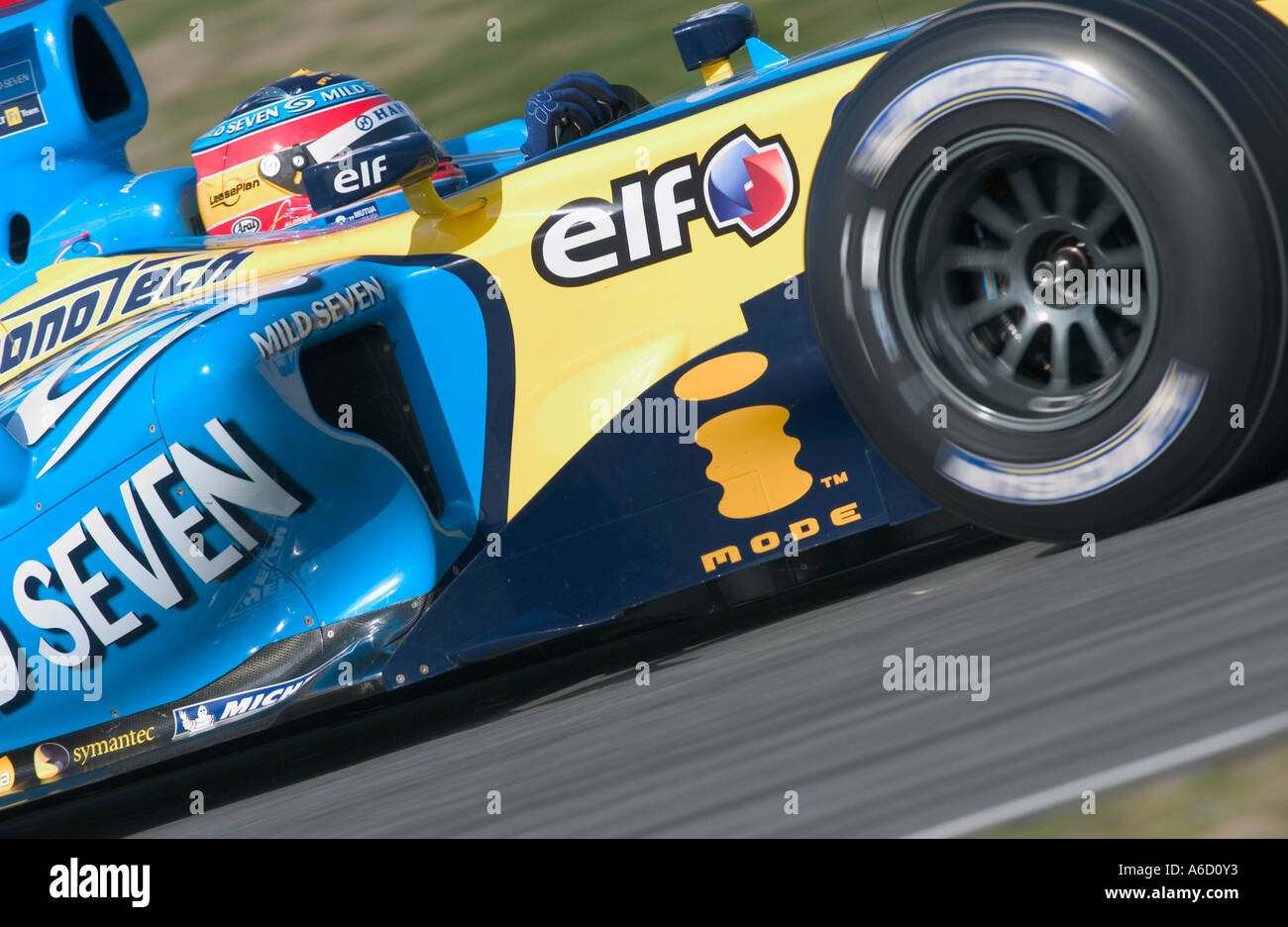 Formula 1 World Champion Fernando Alonso from Spain in his Renault ...