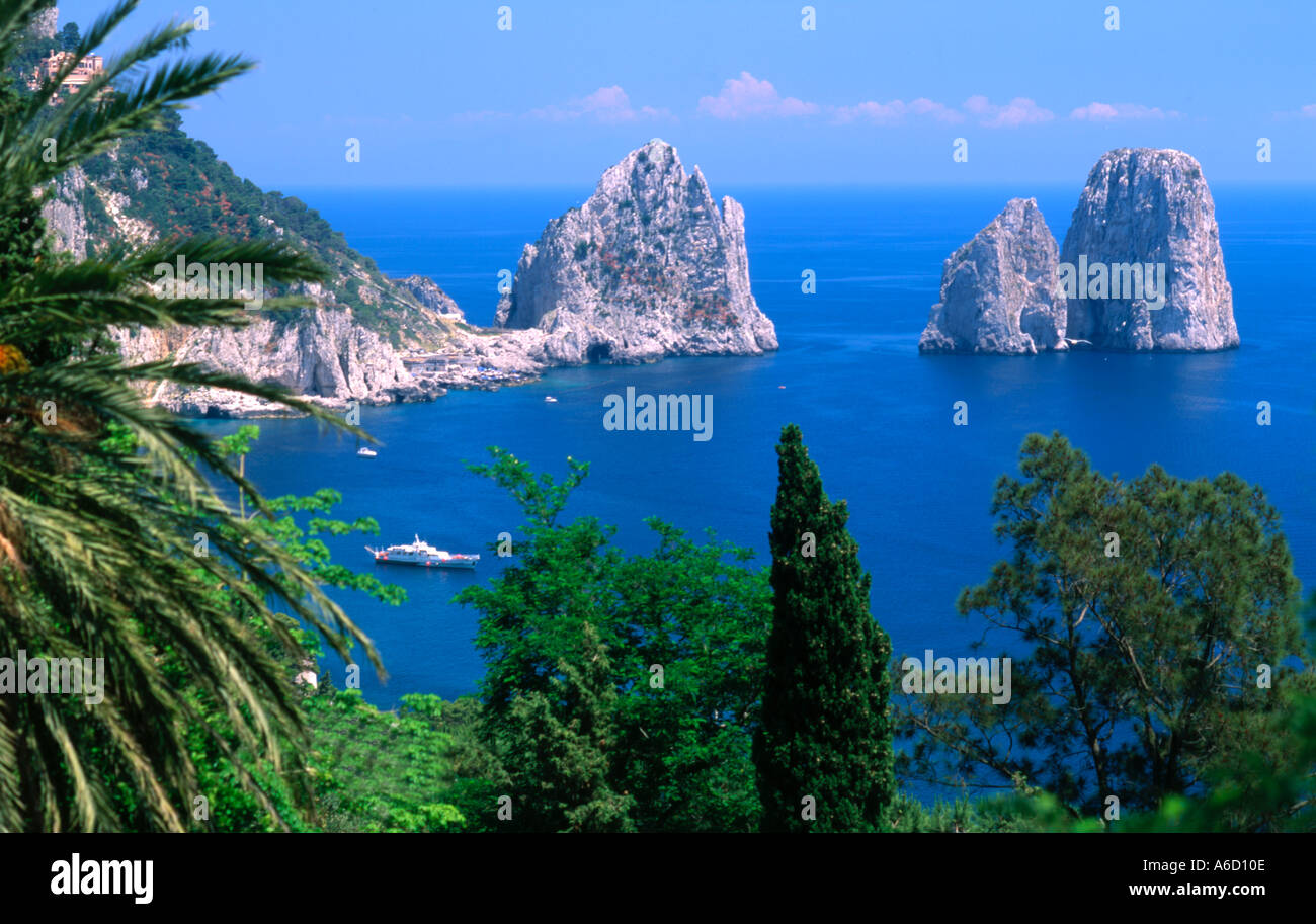 Italy Capri Faraglioni rocks Stock Photo - Alamy