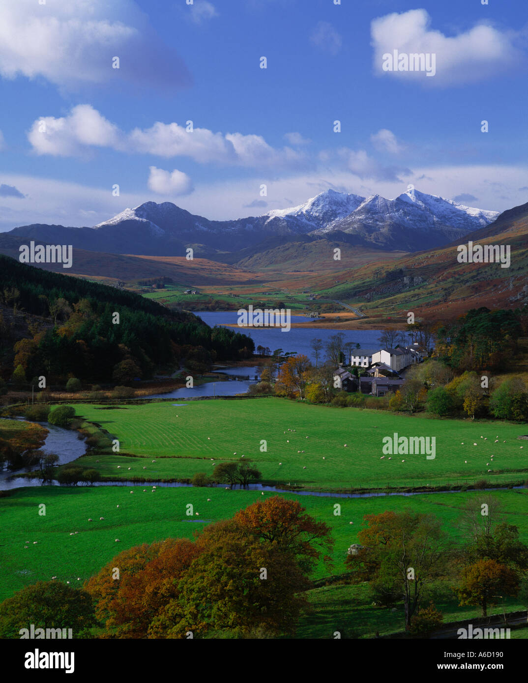 Snowdon from "Capel Curig" Wales Stock Photo - Alamy