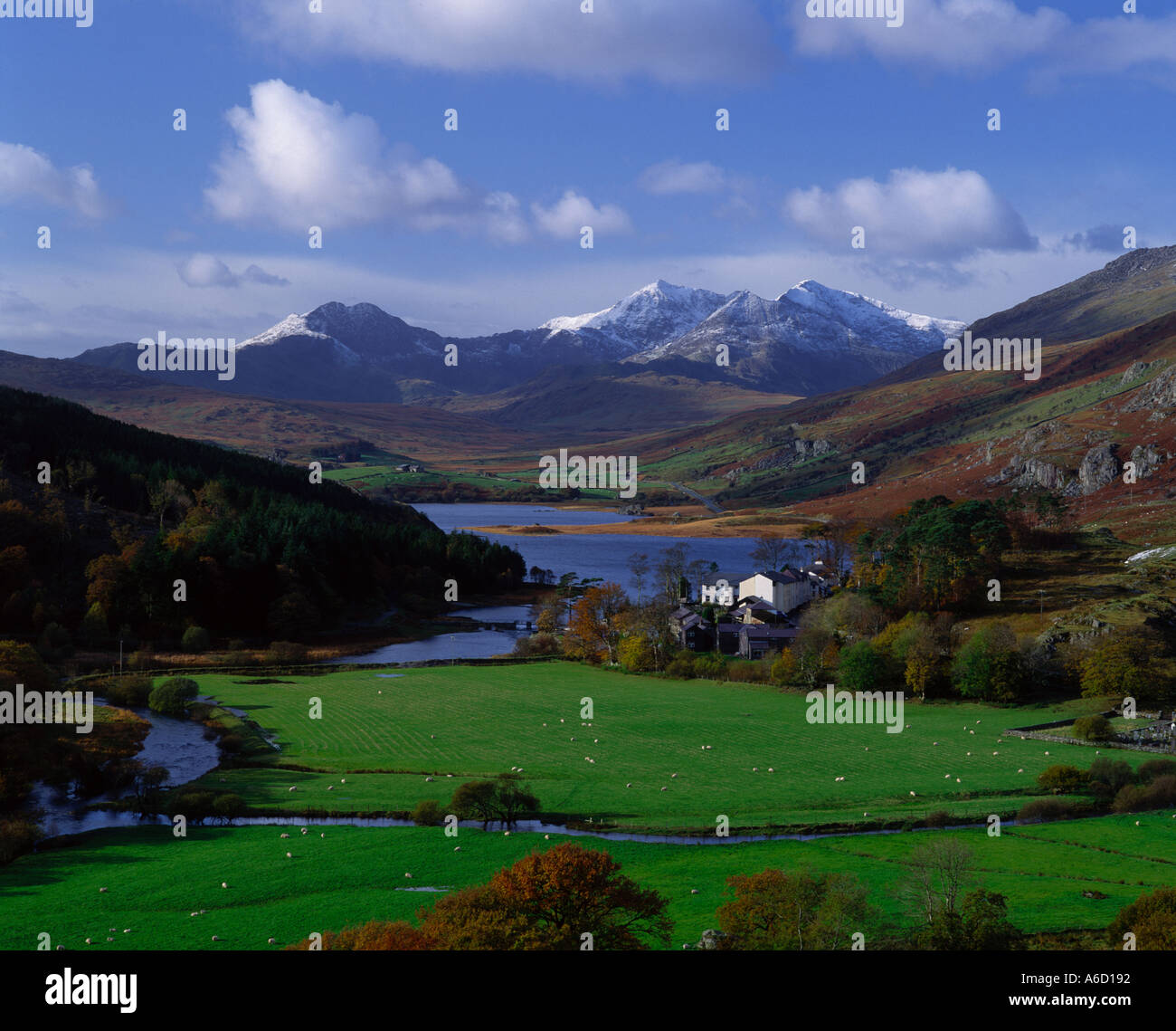 Snowdon from "Capel Curig" Wales Stock Photo - Alamy