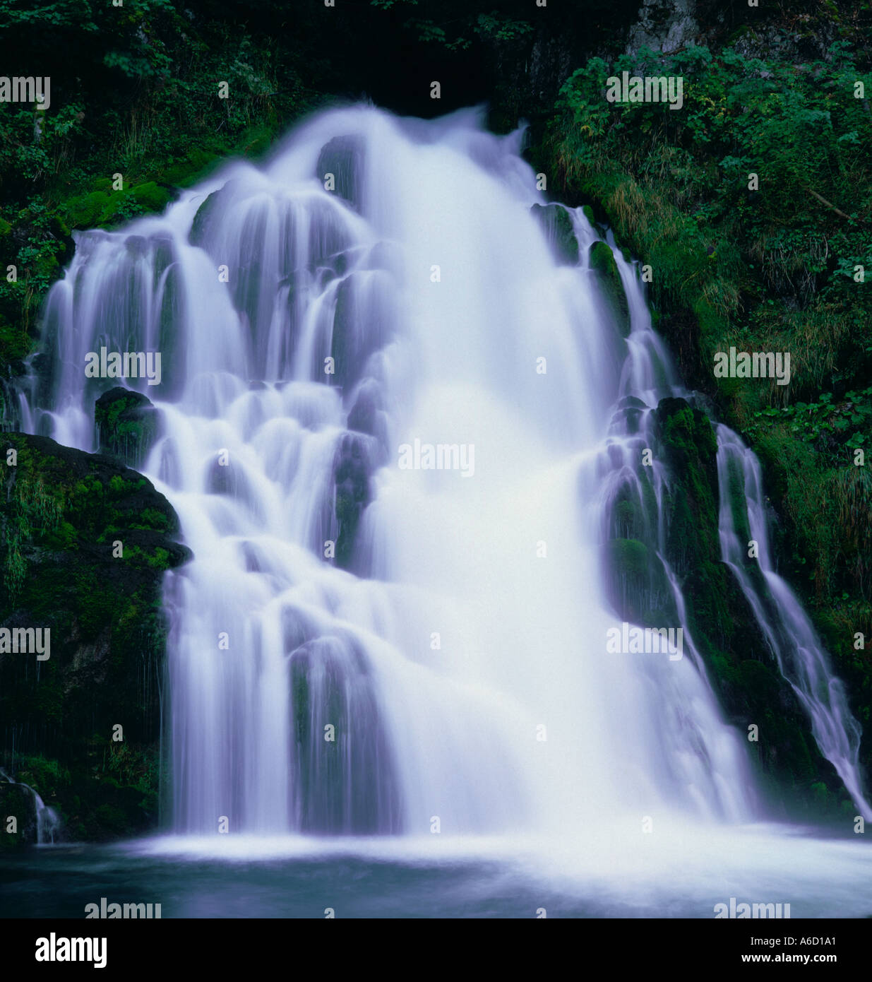 Waterfall Jaun Switzerland Stock Photo - Alamy