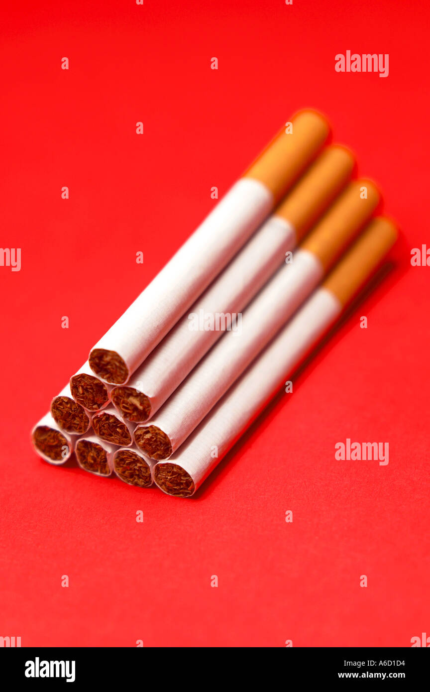 stack of cigarettes in soft focus Stock Photo - Alamy