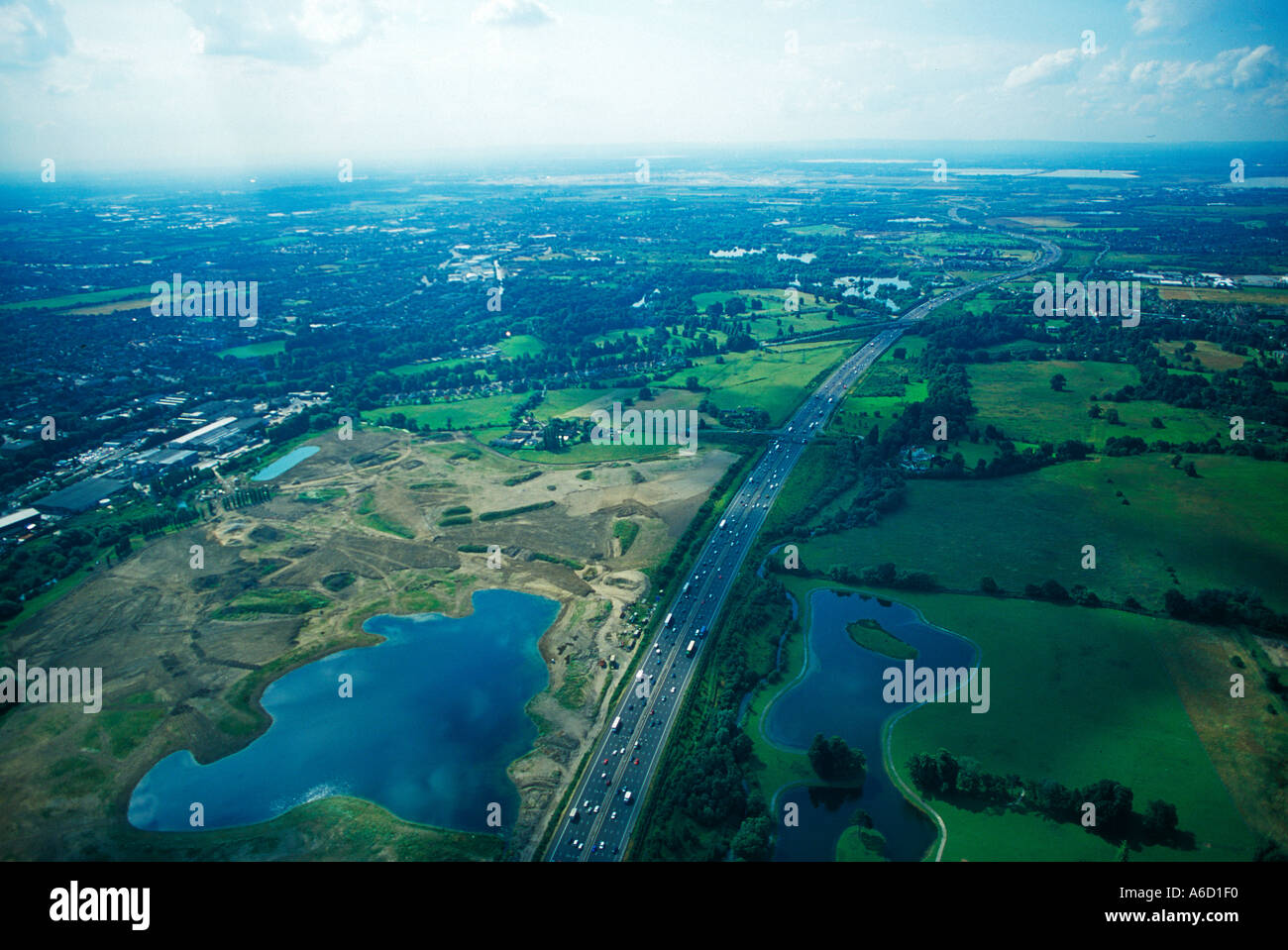 Aerial outer London UK Stock Photo - Alamy