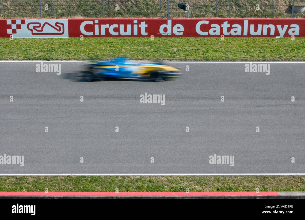 Formula 1 racing track Circuit de Catalunya near Barcelona Stock Photo ...