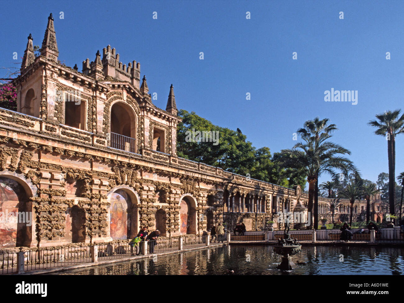 GARDEN OF THE POOL OF MERCURY in the ALCAZAR which was completed in ...