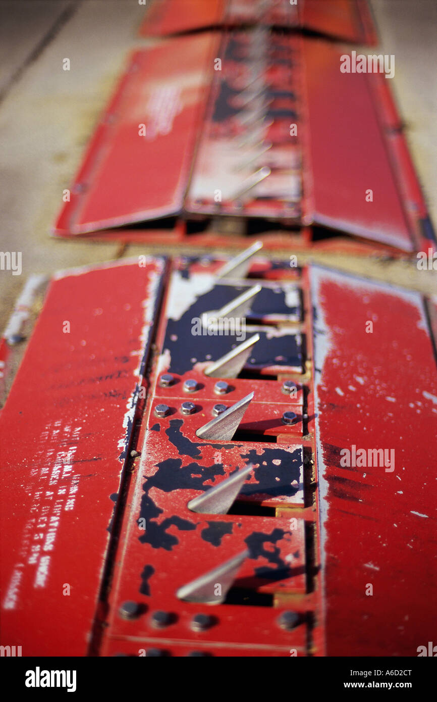 Close-up of metal spikes Stock Photo - Alamy