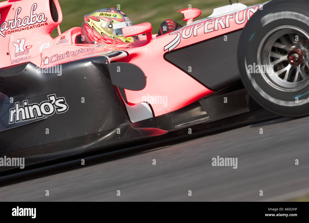 Formula 1 driver Tiago Monteiro POR in his MF1 Midland racing car at ...