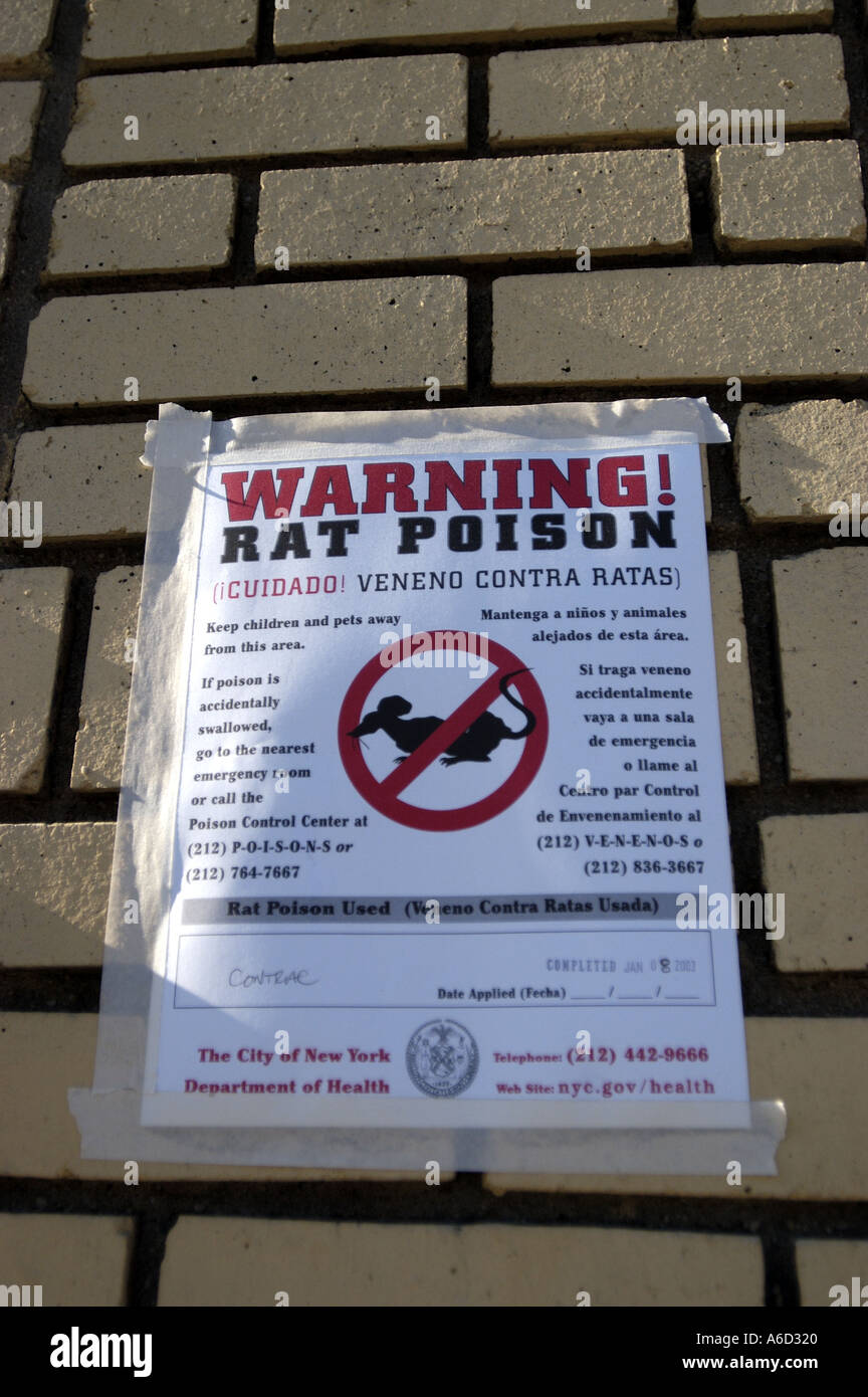 Rat Poison Warning Sign Stock Photos & Rat Poison Warning Sign Stock ...