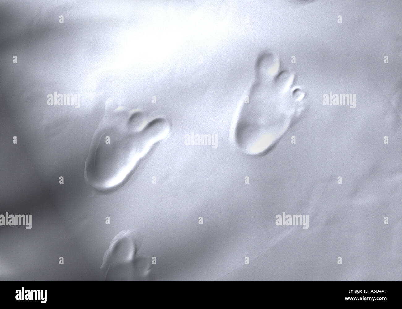 Footmarks of yeti Stock Photo - Alamy