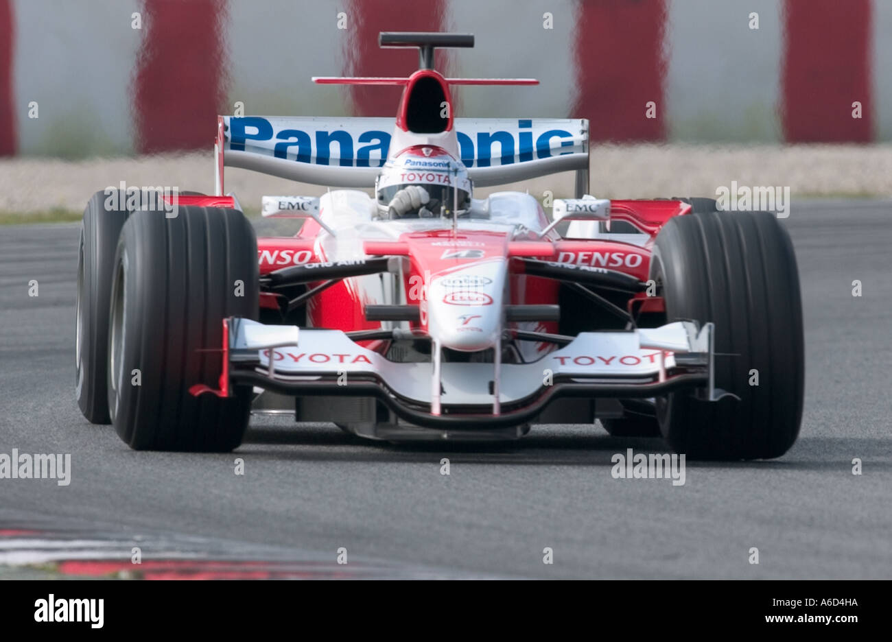 Formula 1 driver Jarno Trulli ITA in his Toyota racing car at the ...