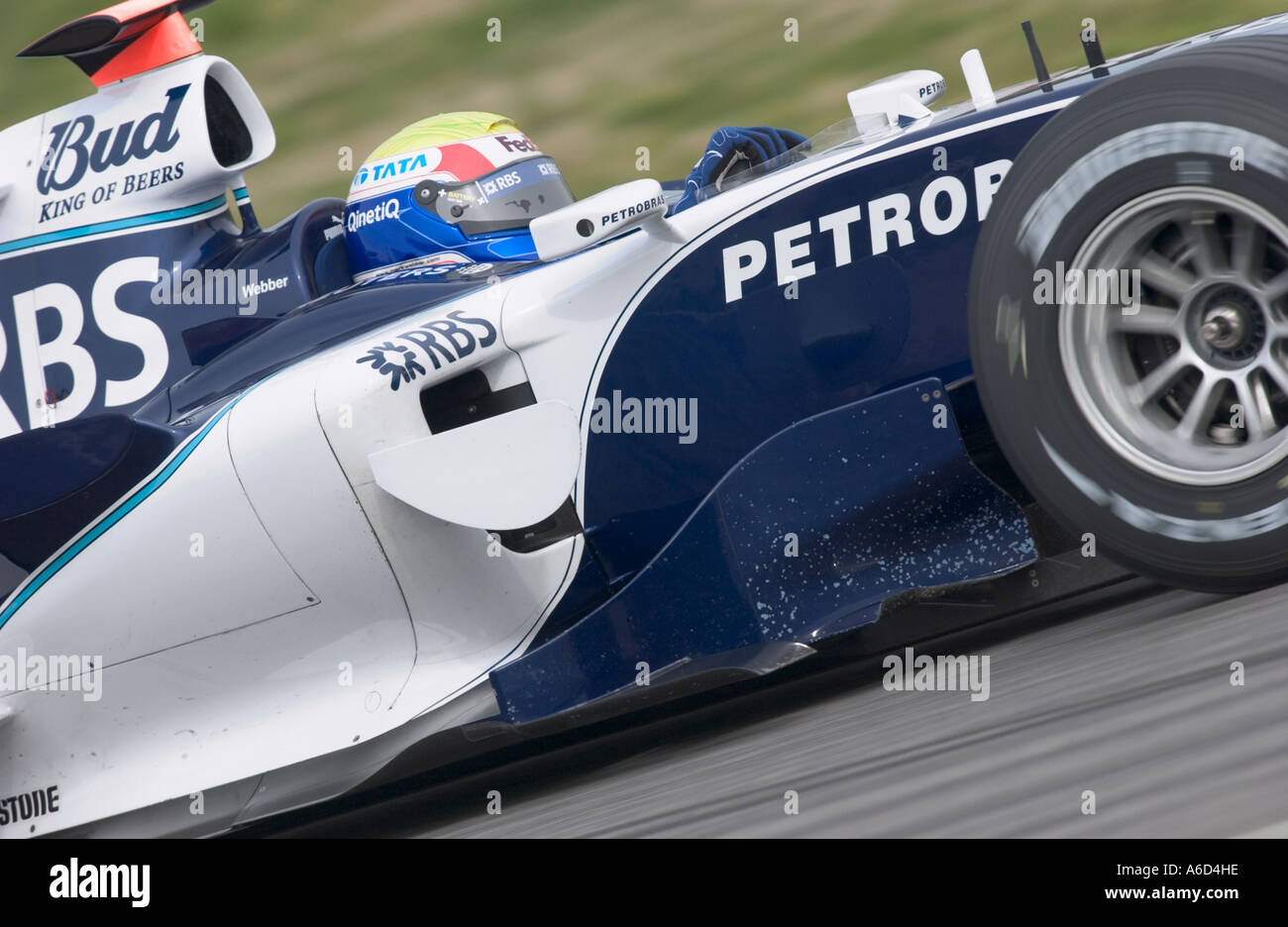Formula 1 driver Mark Webber AUS in his Williams racing car at the ...