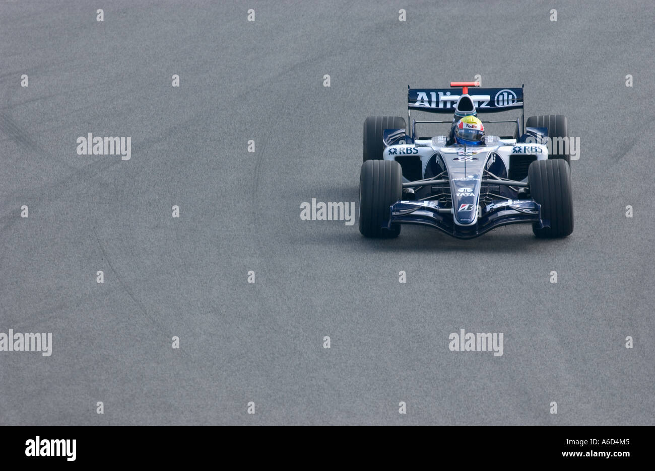 Formula 1 driver Mark Webber AUS in his Williams racing car at the ...