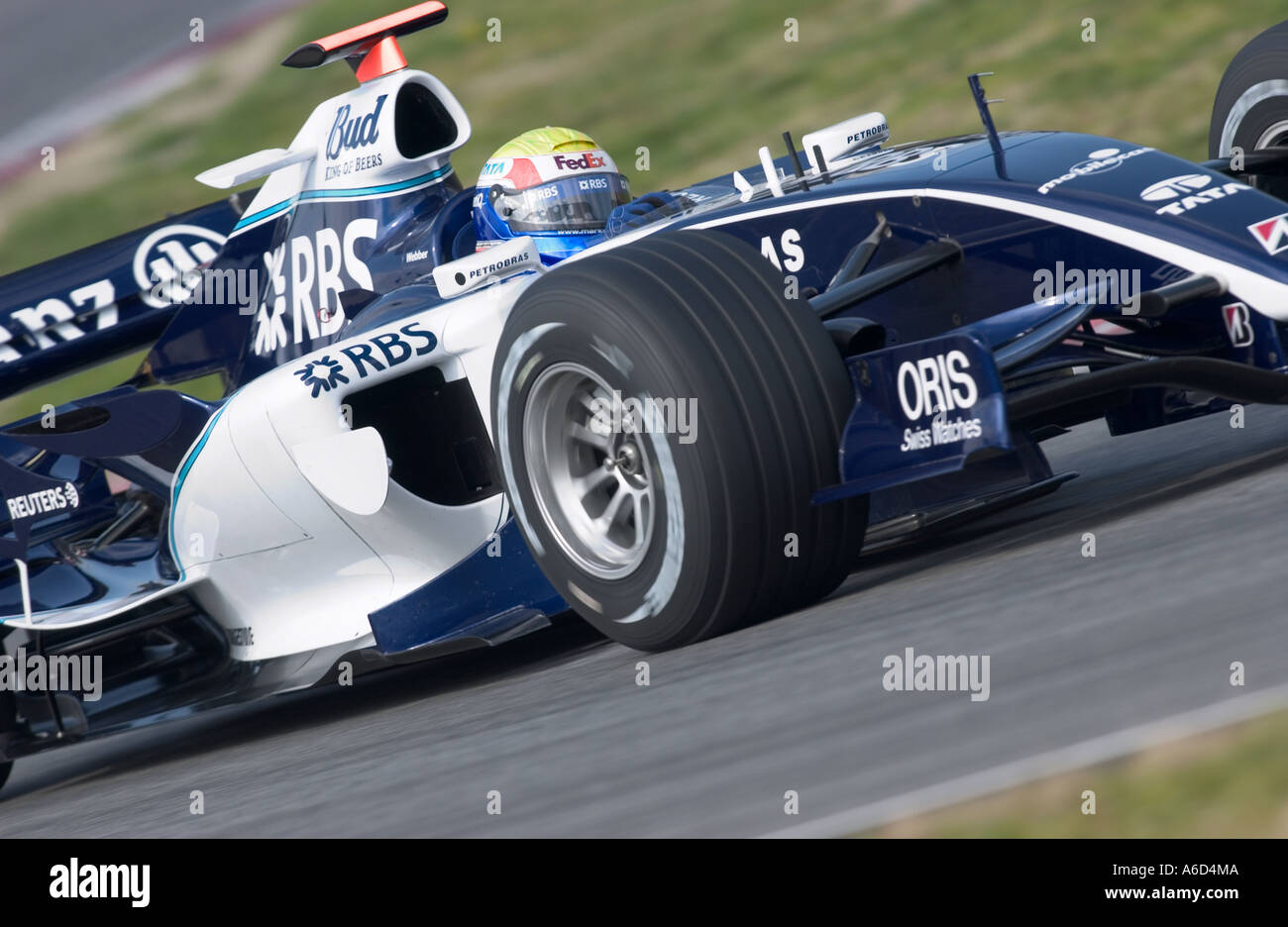 Formula 1 driver Mark Webber AUS in his Williams racing car at the ...