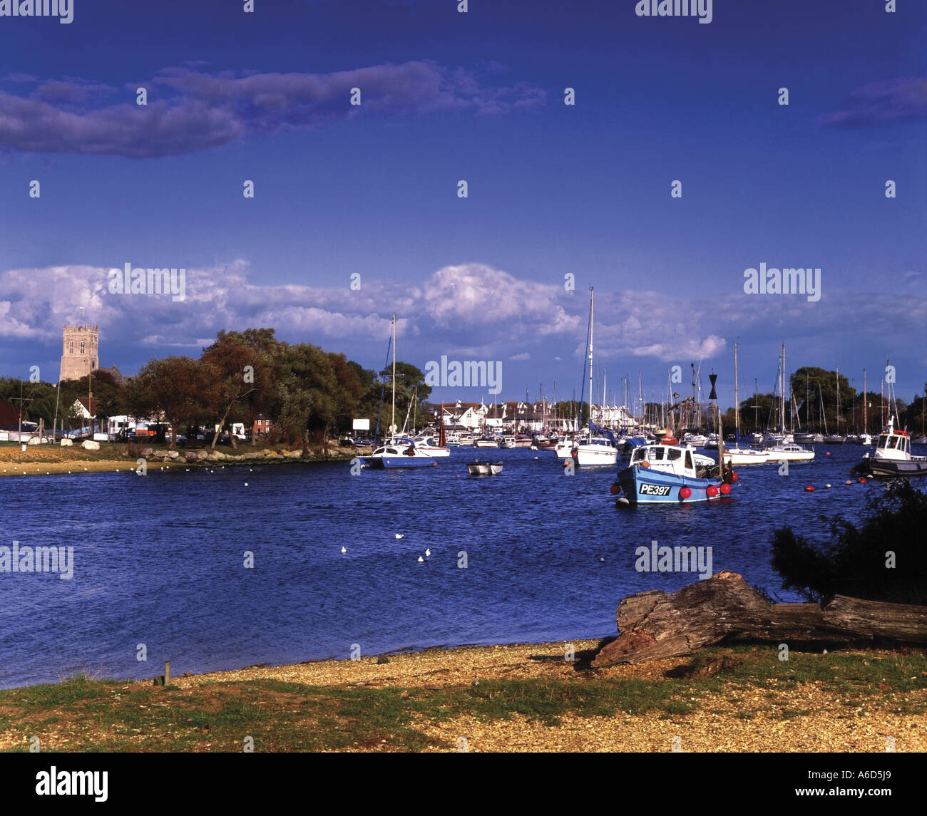 River Stour Christchurch Dorset Stock Photo - Alamy