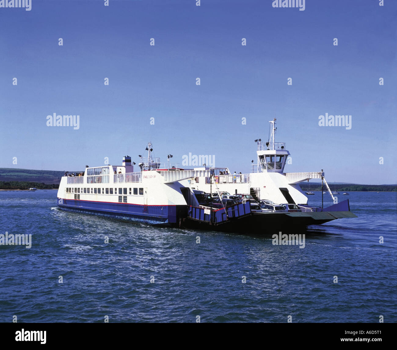 Chain Ferry Bramble Bush Bay Poole Dorset Stock Photo - Alamy