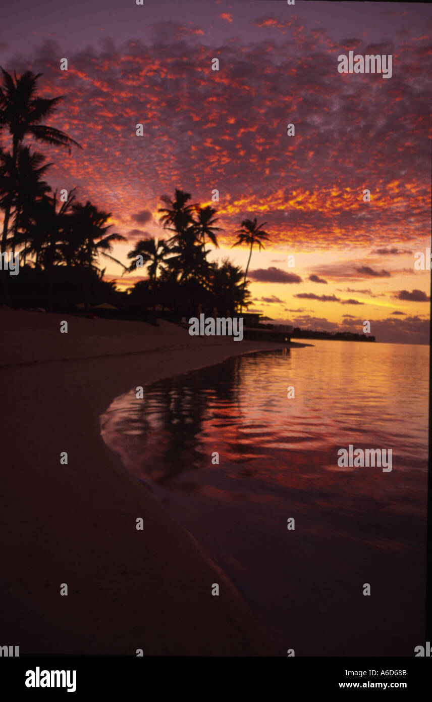 Sunrise Rarotonga Cook Islands Stock Photo - Alamy