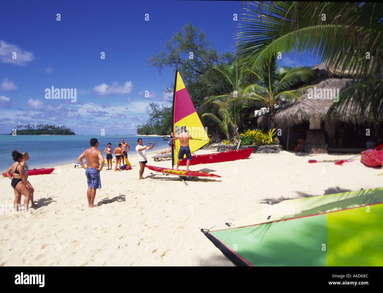 Muri Beach Rarotonga Cook Islands Stock Photo - Alamy