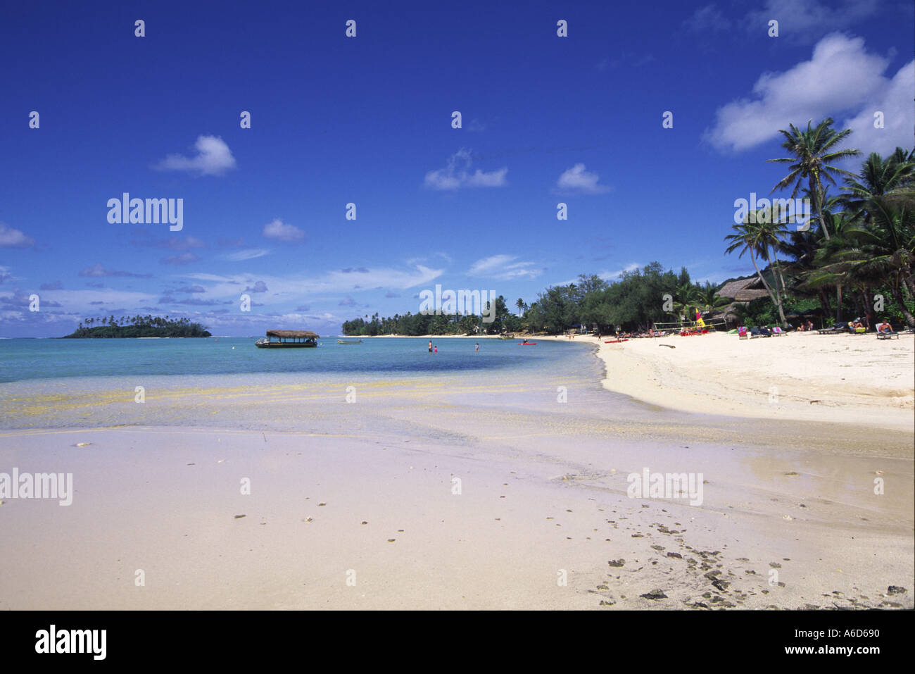 Muri Beach Rarotonga Cook Islands Stock Photo - Alamy