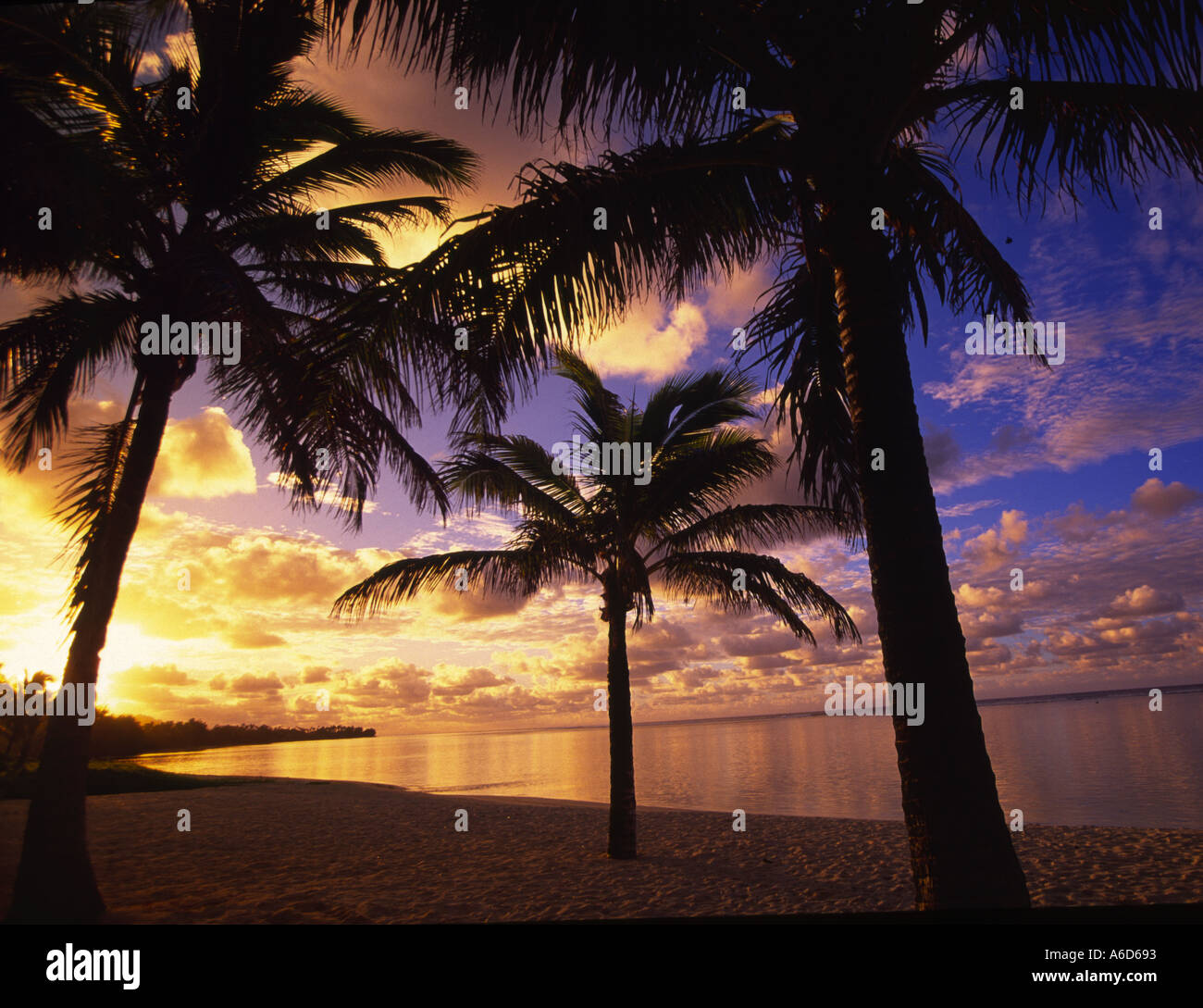 Sunrise Rarotonga Cook Islands Stock Photo - Alamy