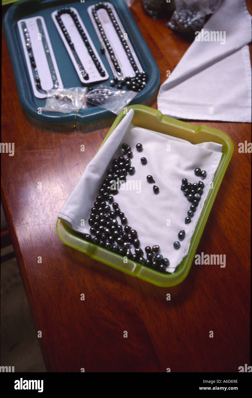 Black Pearls Avarua Town Rarotonga Cook Islands Stock Photo - Alamy