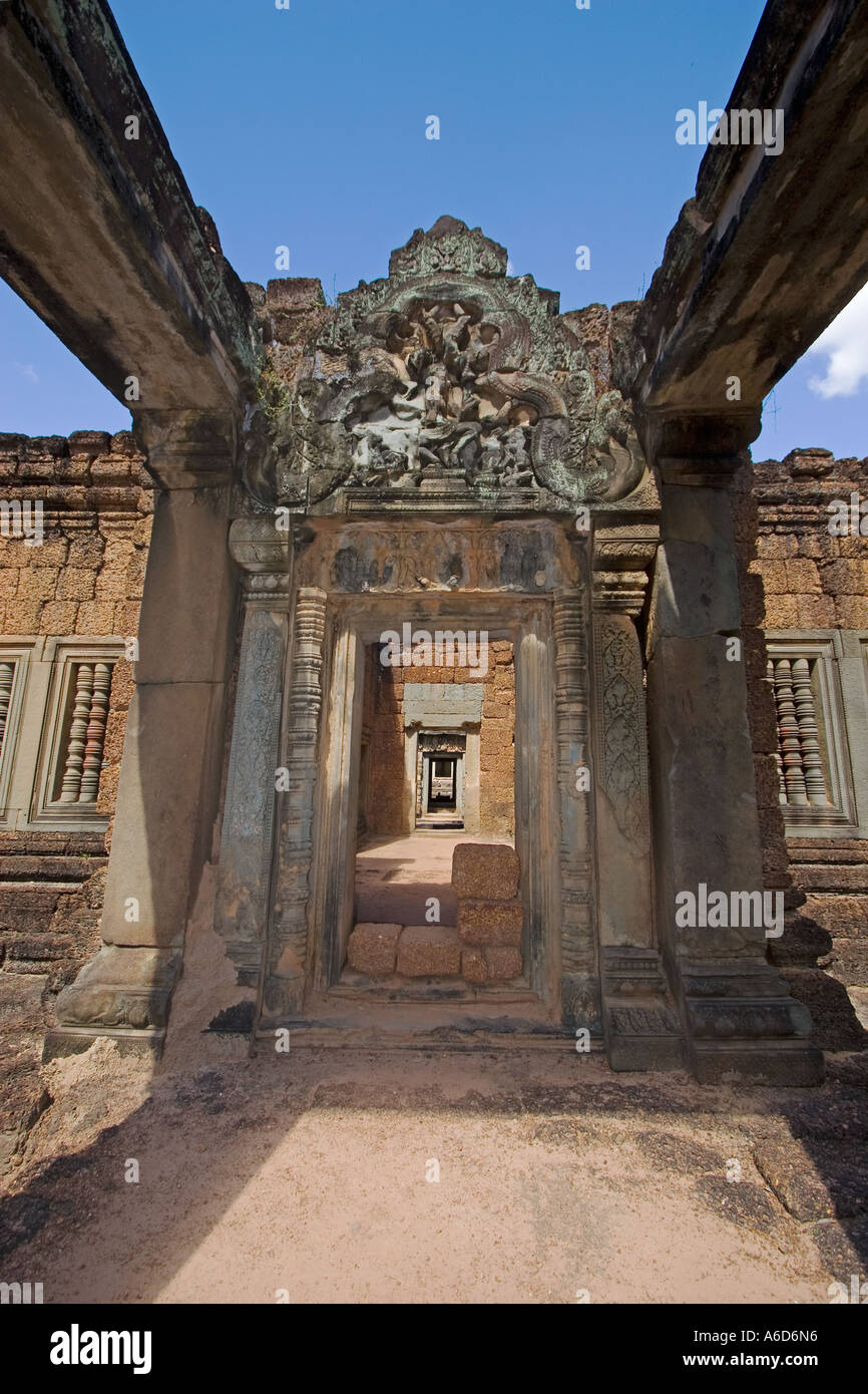 The Khmer ruins of East Mebon built of laterite and sandstone Angkor ...